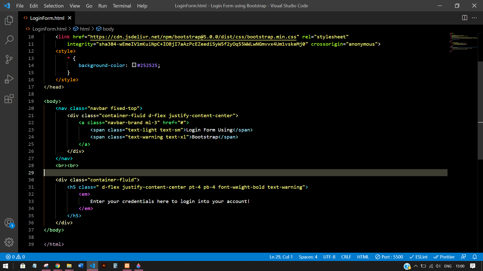 Bootstrap Tutorial Easy Way To Create A Login Form