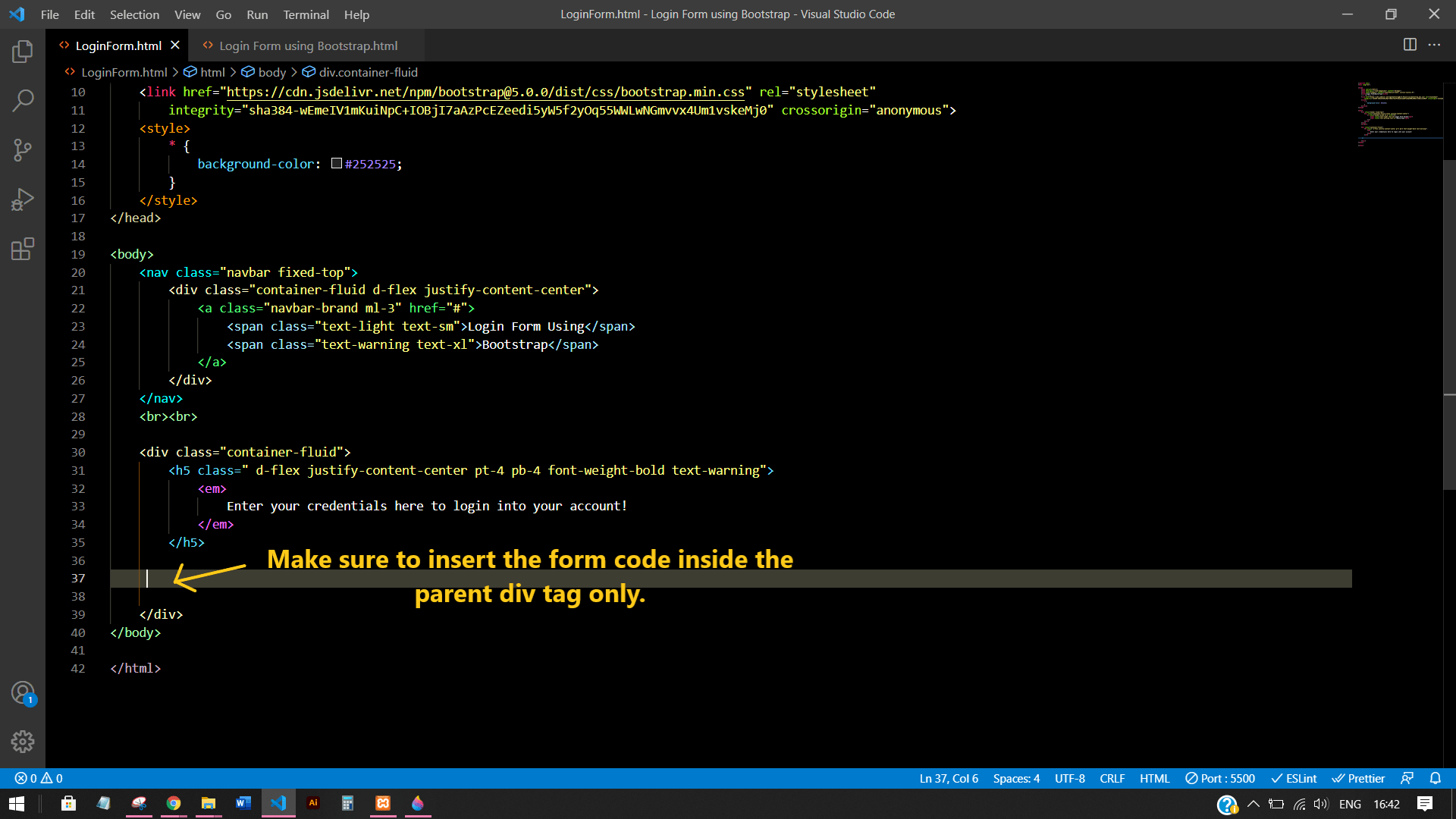 Bootstrap Tutorial Easy Way To Create A Login Form
