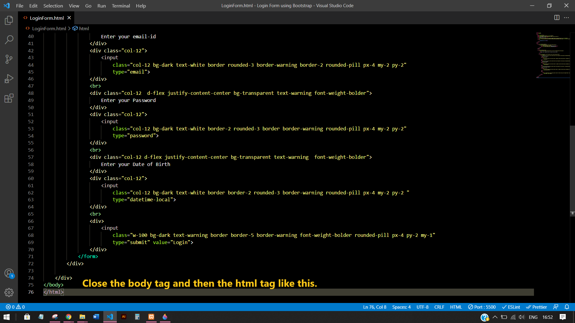 Bootstrap Tutorial Easy Way To Create A Login Form