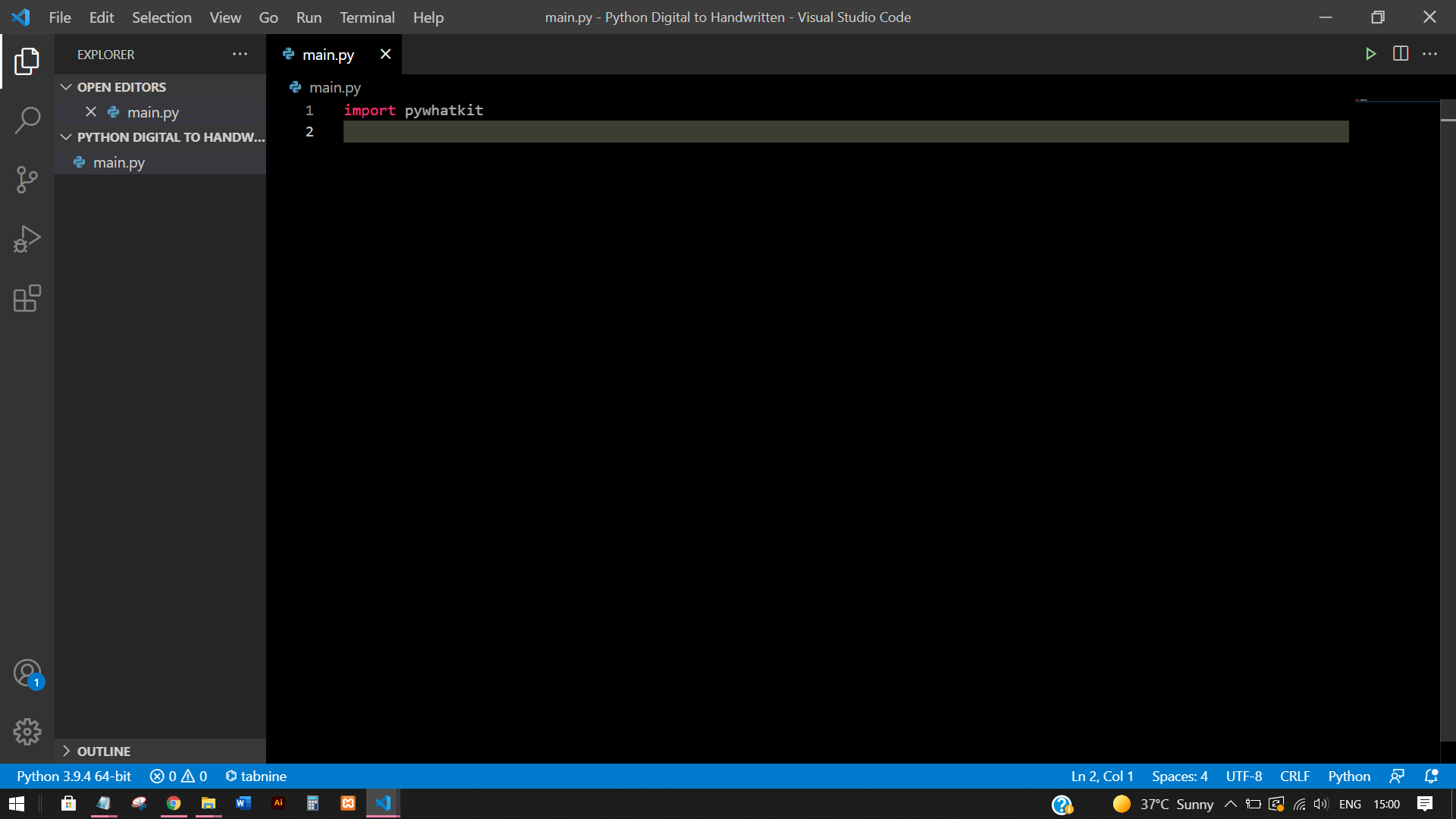 Python 01how To Convert Digital Notes To Handwritten Notes