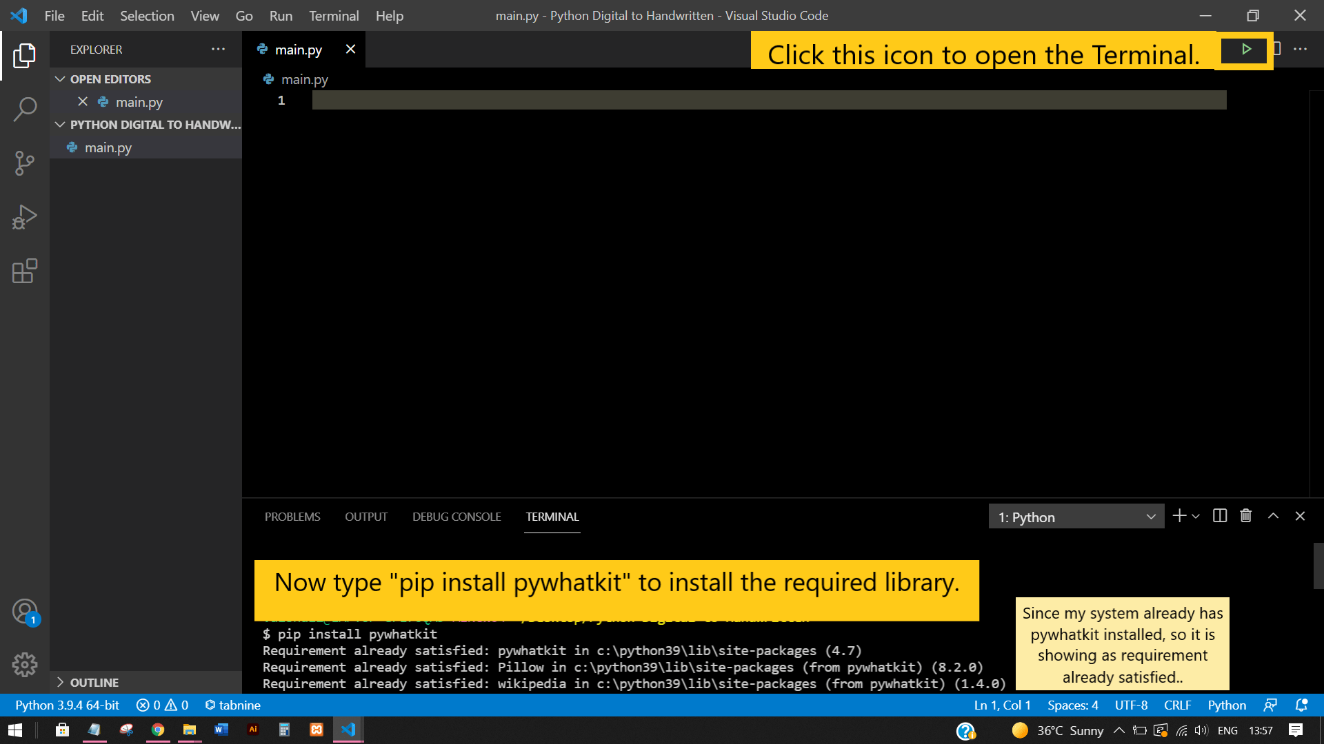 Python 01:How To Convert Digital Notes To Handwritten Notes?